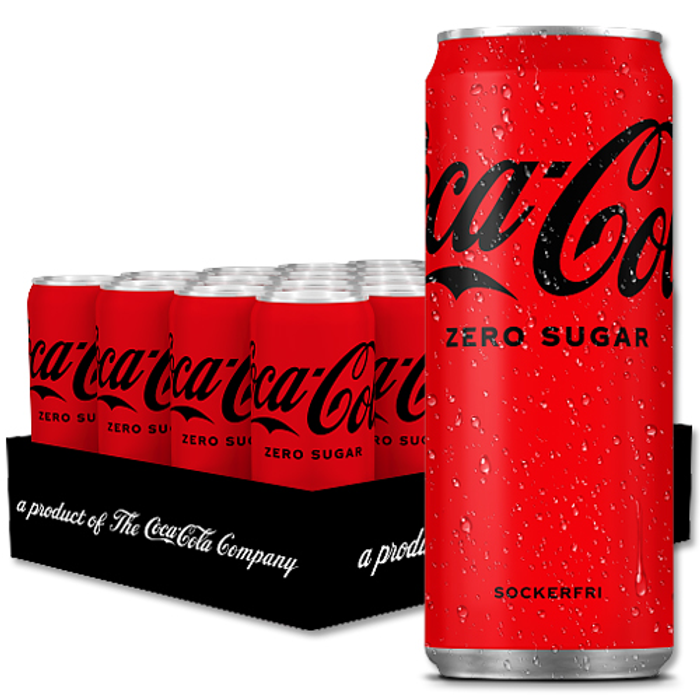 Coca-Cola Zero burk 20x33cl - Handla online