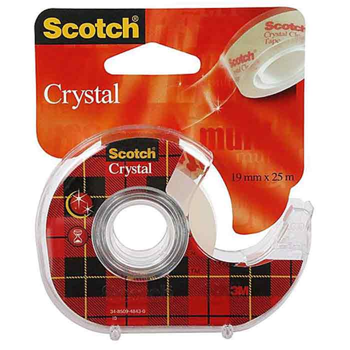 Tejp Scotch Crystal 19mmx25m med hållare - Handla online