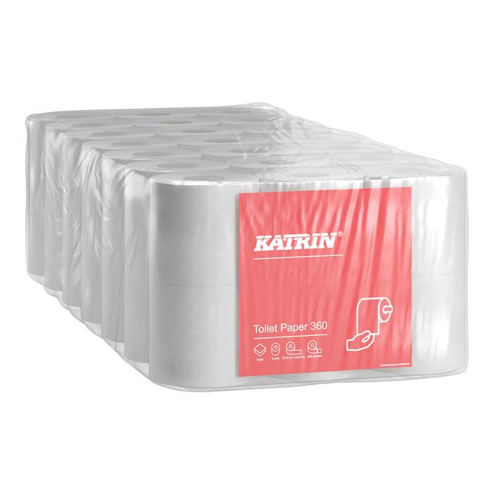 Toalettpapper Katrin Basic Toilet 360 42 rullar/bal - Handla online