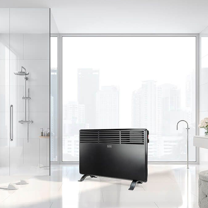 Elelement Black+Decker för badrum 1200W svart - Handla online